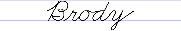 Cursive: Brody