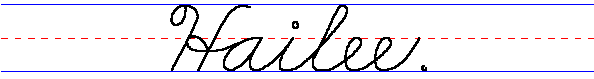 Cursive: Hailee